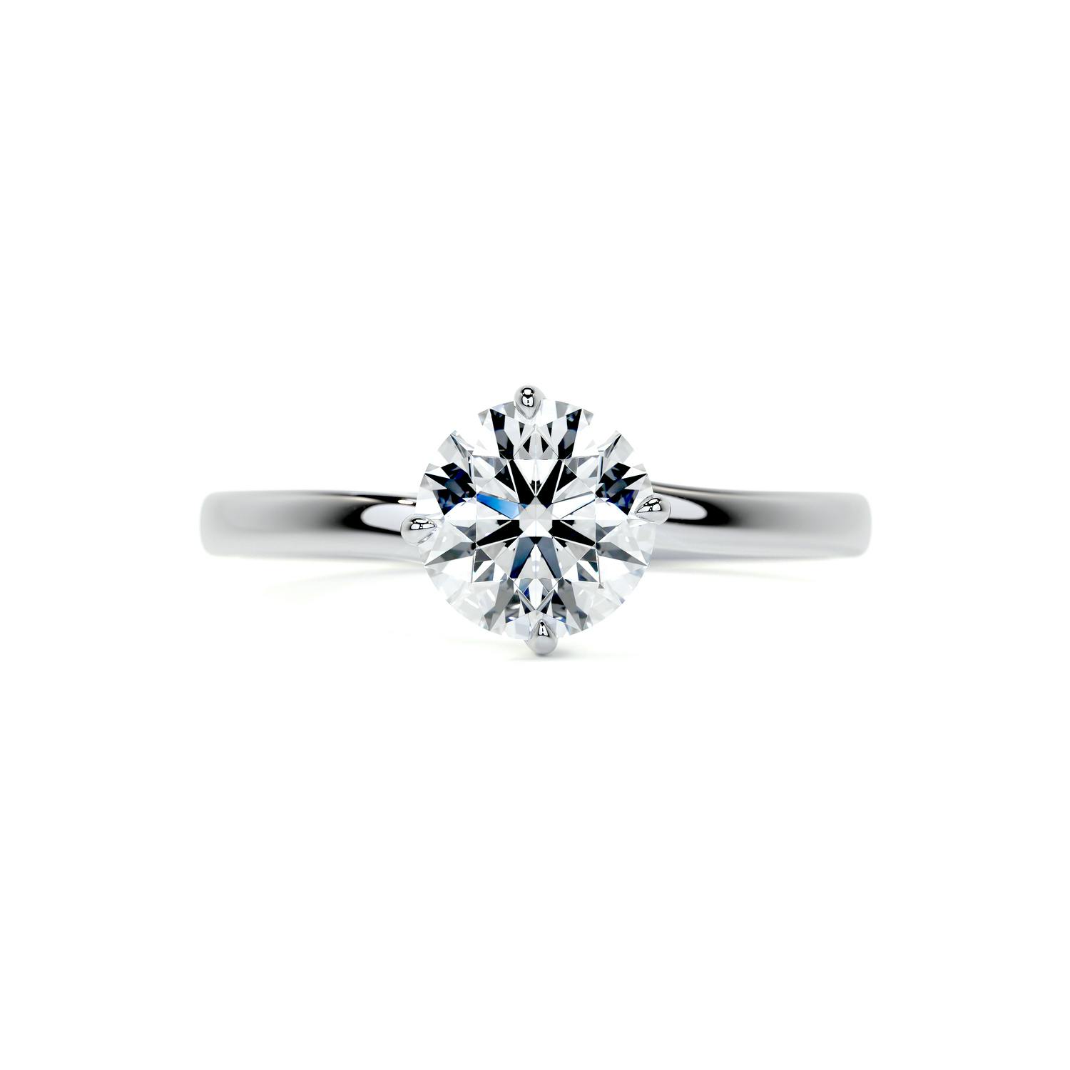 Turner | Platinum Round Engagement Ring | Queensmith