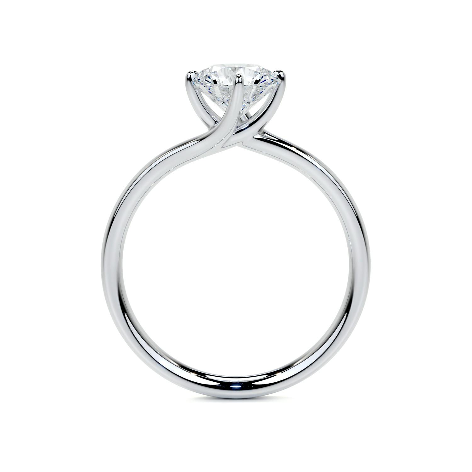 Turner | Platinum Round Engagement Ring | Queensmith